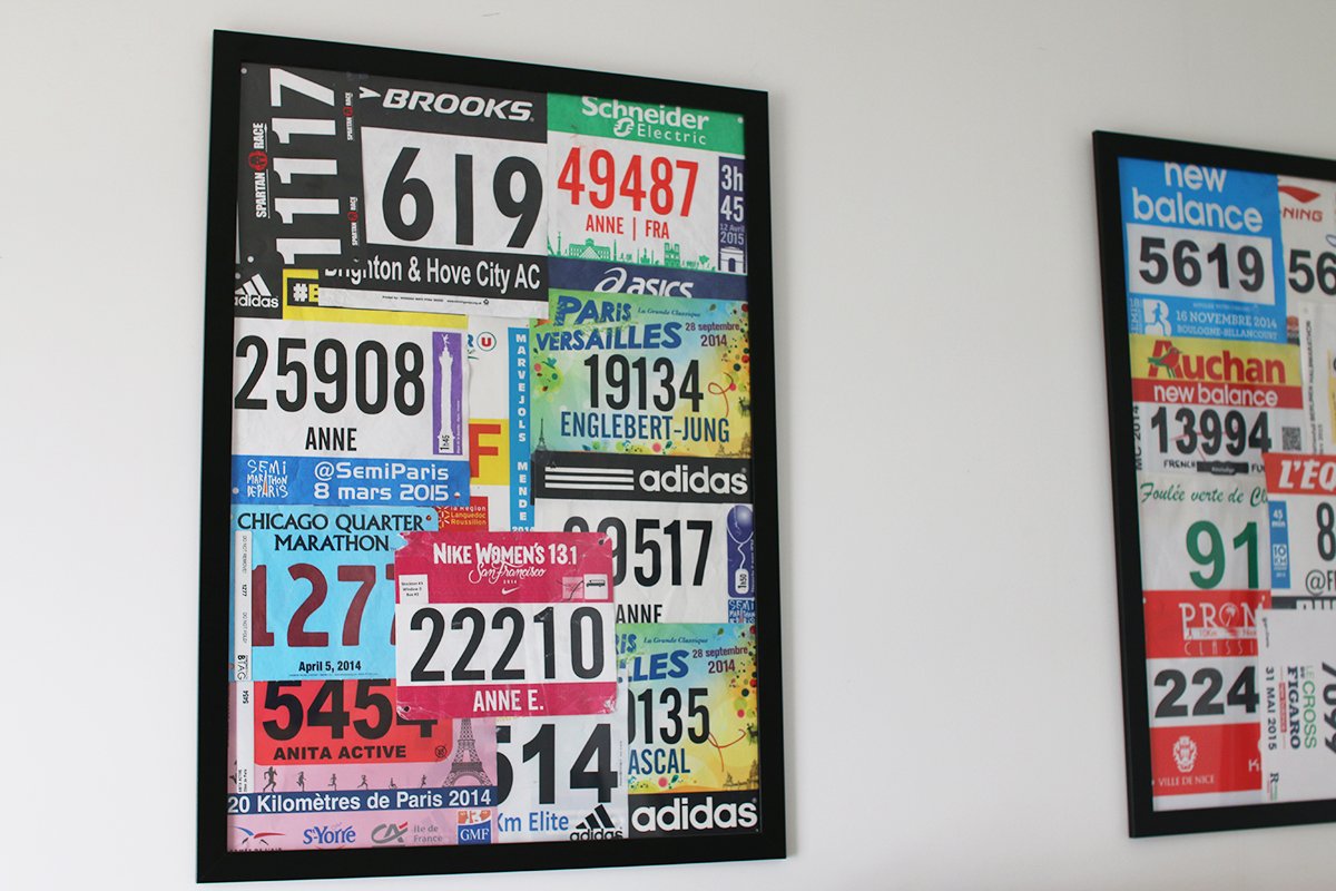 DIY Running: Exposer vos Dossards de Course – Anne & Dubndidu